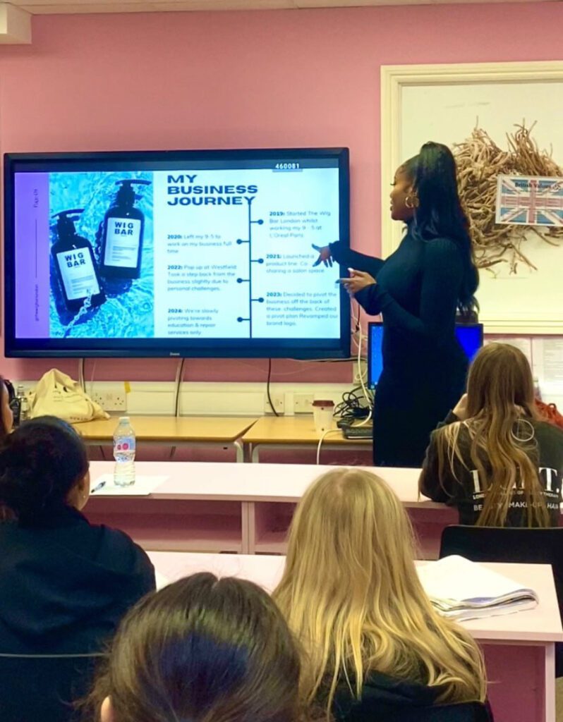 The Wig Bar London visits The LCBT - London College of Beauty Therapy